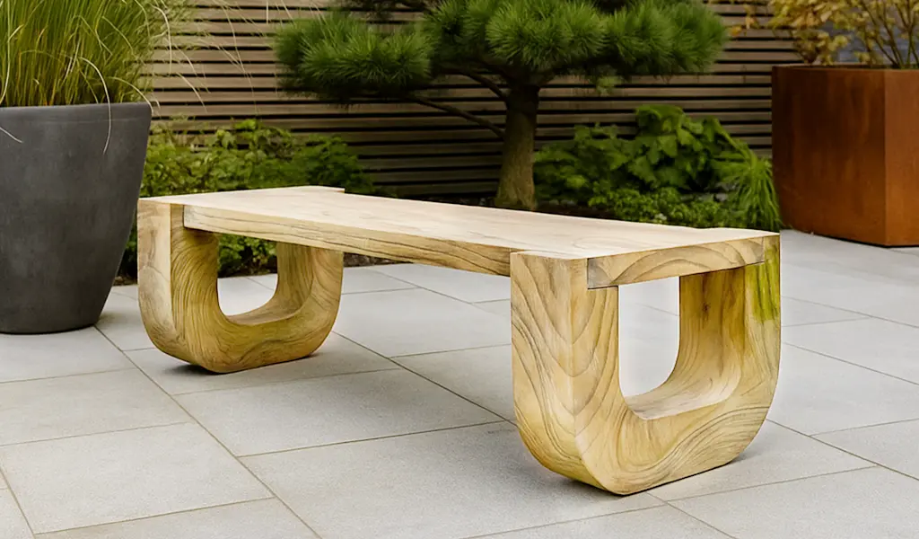Curved Legs Bench Supplier | MPG Stone